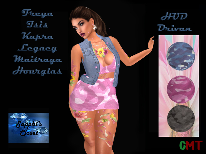 Second Life Marketplace Ss Camo Vest Outfit